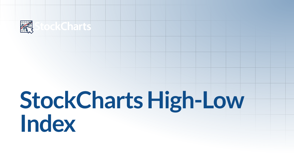 StockCharts High-Low Index | ChartSchool | StockCharts.com