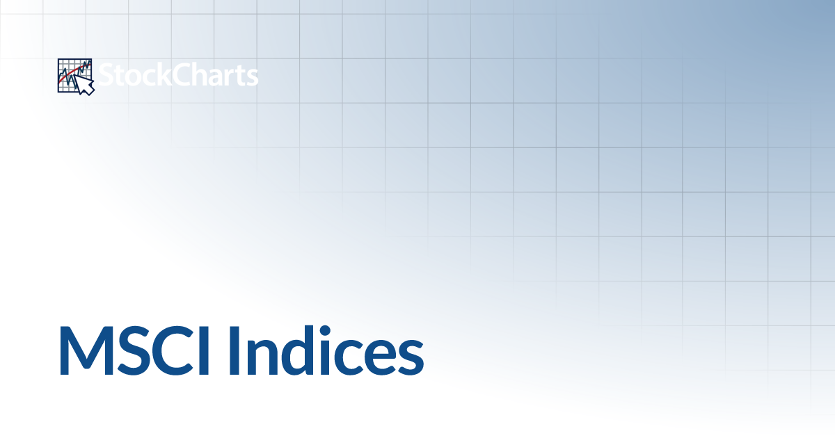 MSCI Indices | ChartSchool | StockCharts.com