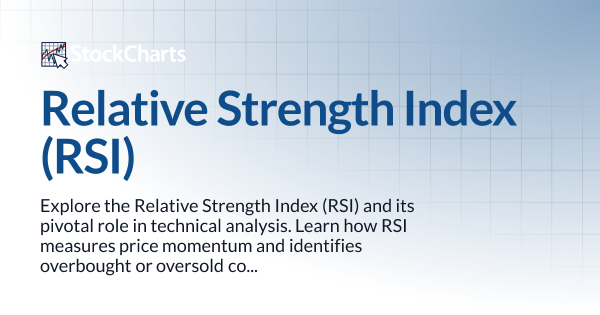 Relative Strength Index (RSI) | ChartSchool | StockCharts.com