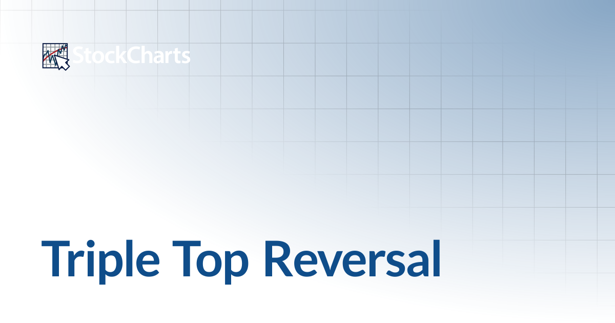 Triple Top Reversal | ChartSchool | StockCharts.com