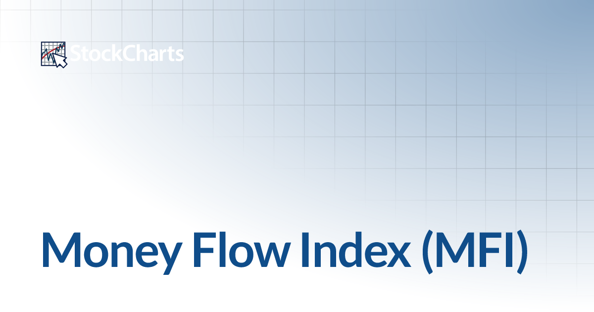 Money Flow Index (MFI) | ChartSchool | StockCharts.com