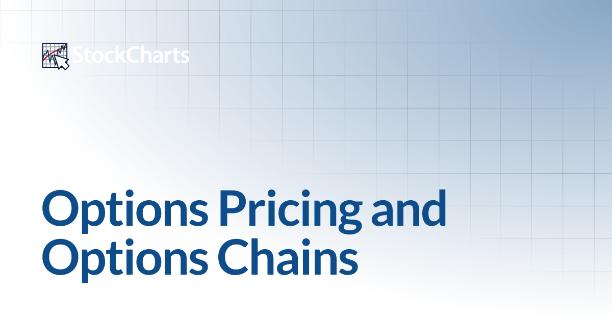Options Pricing and Options Chains | ChartSchool | StockCharts.com
