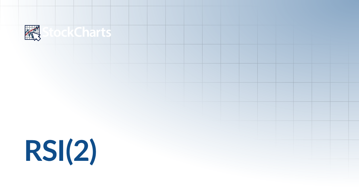 RSI(2) | ChartSchool | StockCharts.com