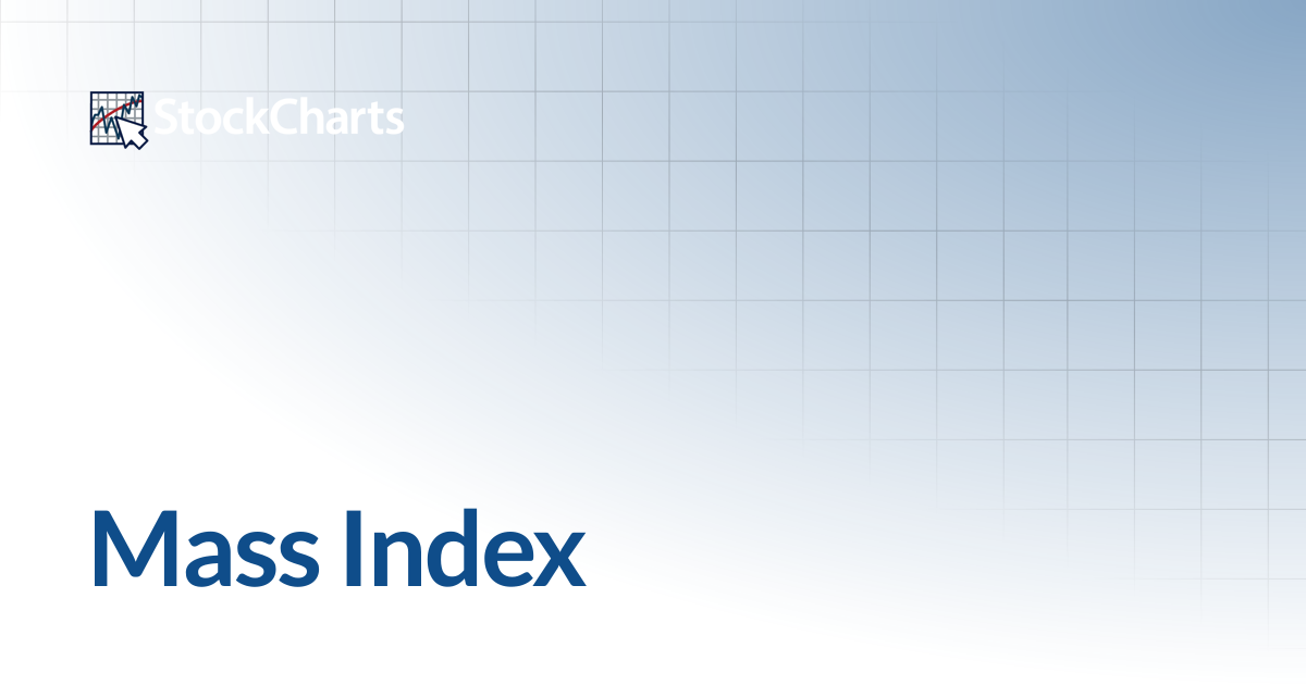 Mass Index | ChartSchool | StockCharts.com