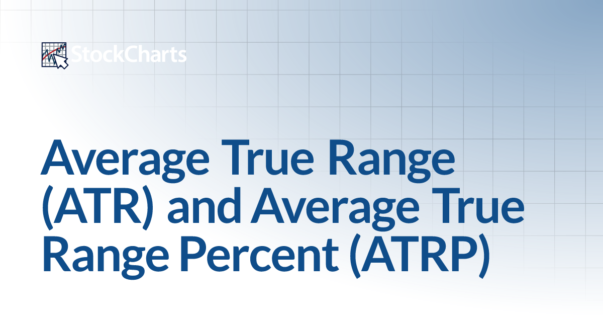 Average True Range (ATR) and Average True Range Percent (ATRP ...