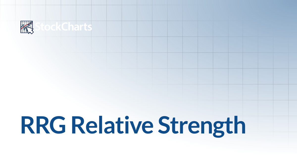 RRG Relative Strength | ChartSchool | StockCharts.com