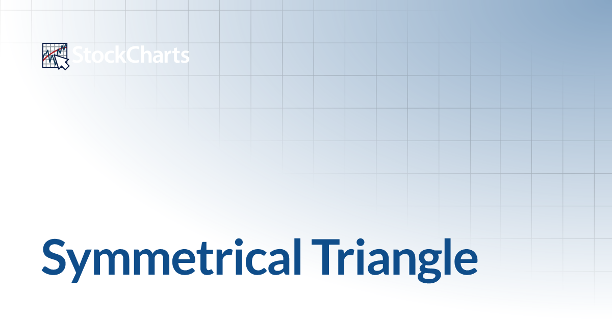 Symmetrical Triangle | ChartSchool | StockCharts.com