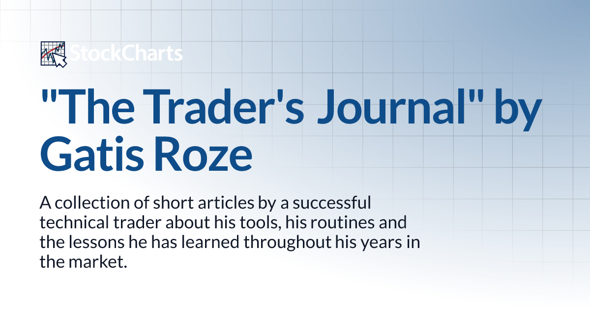 "The Trader's Journal" by Gatis Roze | ChartSchool | StockCharts.com